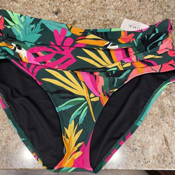 Soma | Swim | New Soma Swim Rouched Highwaisted Bikini Bottom | Poshmark
